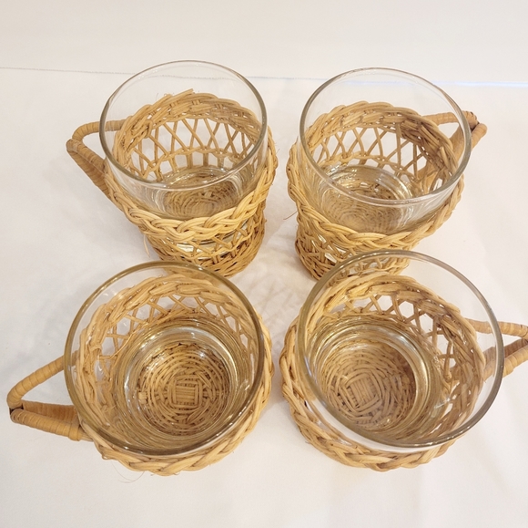Coffee Imports San Francisco | Dining | Vintage Boho Wicker Rattan ...